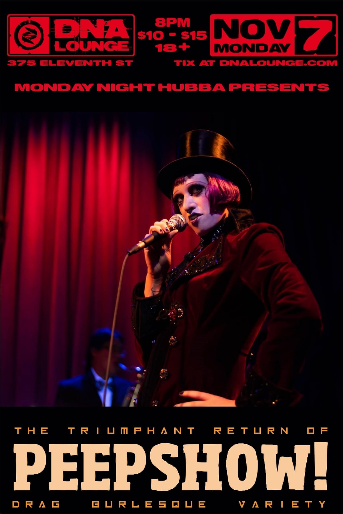 DNA Lounge: Monday Night Hubba: 15th Anniversary, 7 Nov 2022 (Mon)