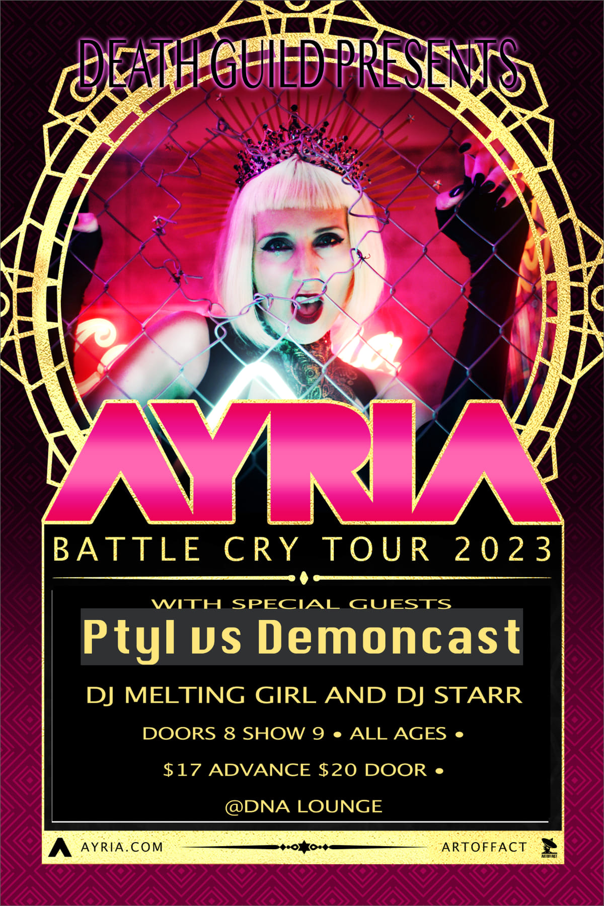 DNA Lounge: Ayria, 26 Nov 2023 (Sun)